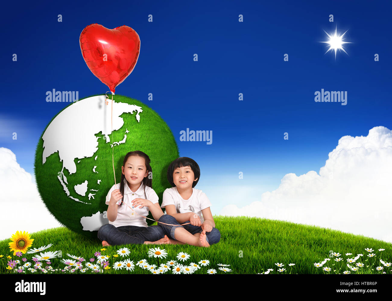 Loving Earth Day Stock Photo - Alamy