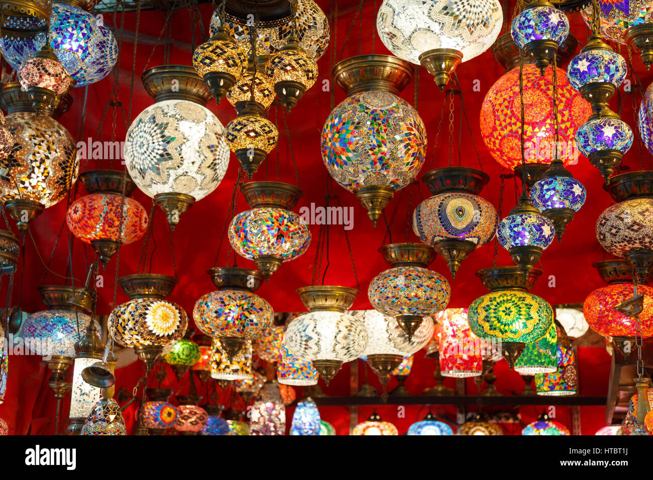 Colorful Lamps Grand Bazaar Kapali High Resolution Stock Photography ...