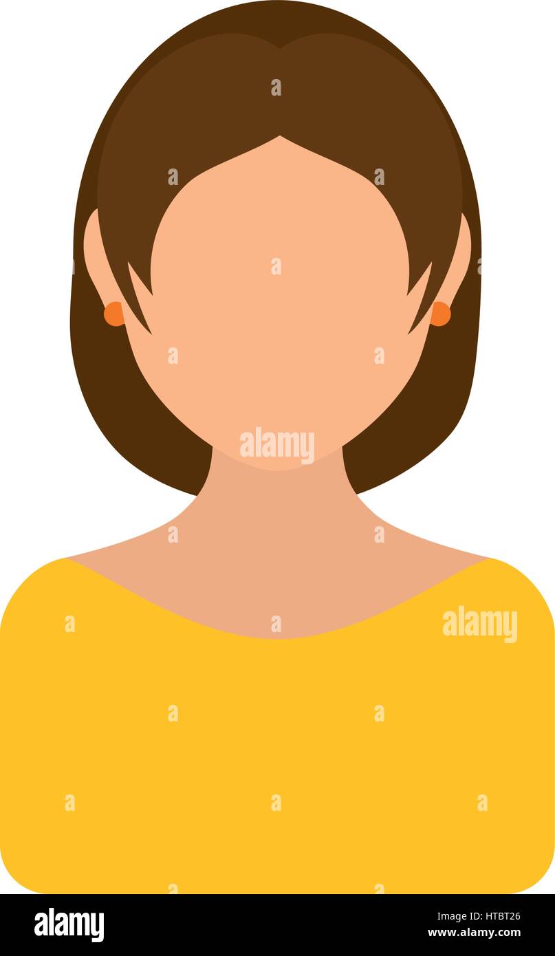 Women faceless profile Stock Vector Image & Art - Alamy