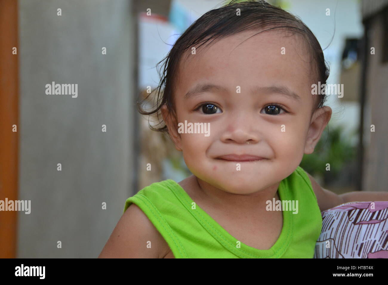 Very cute native kid on Palawan island, Philippines Stock Photo - Alamy