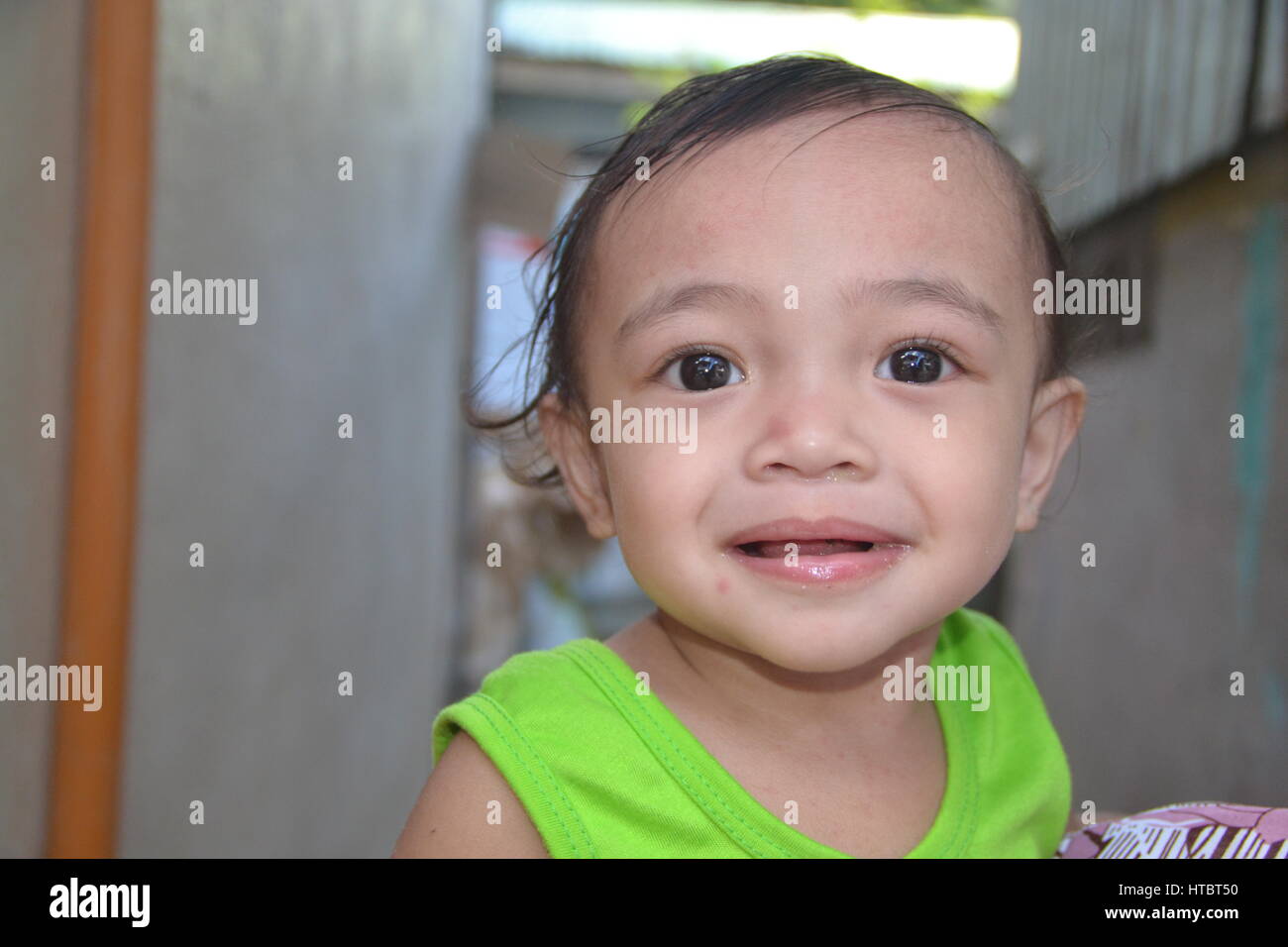 Very cute native kid on Palawan island, Philippines Stock Photo - Alamy