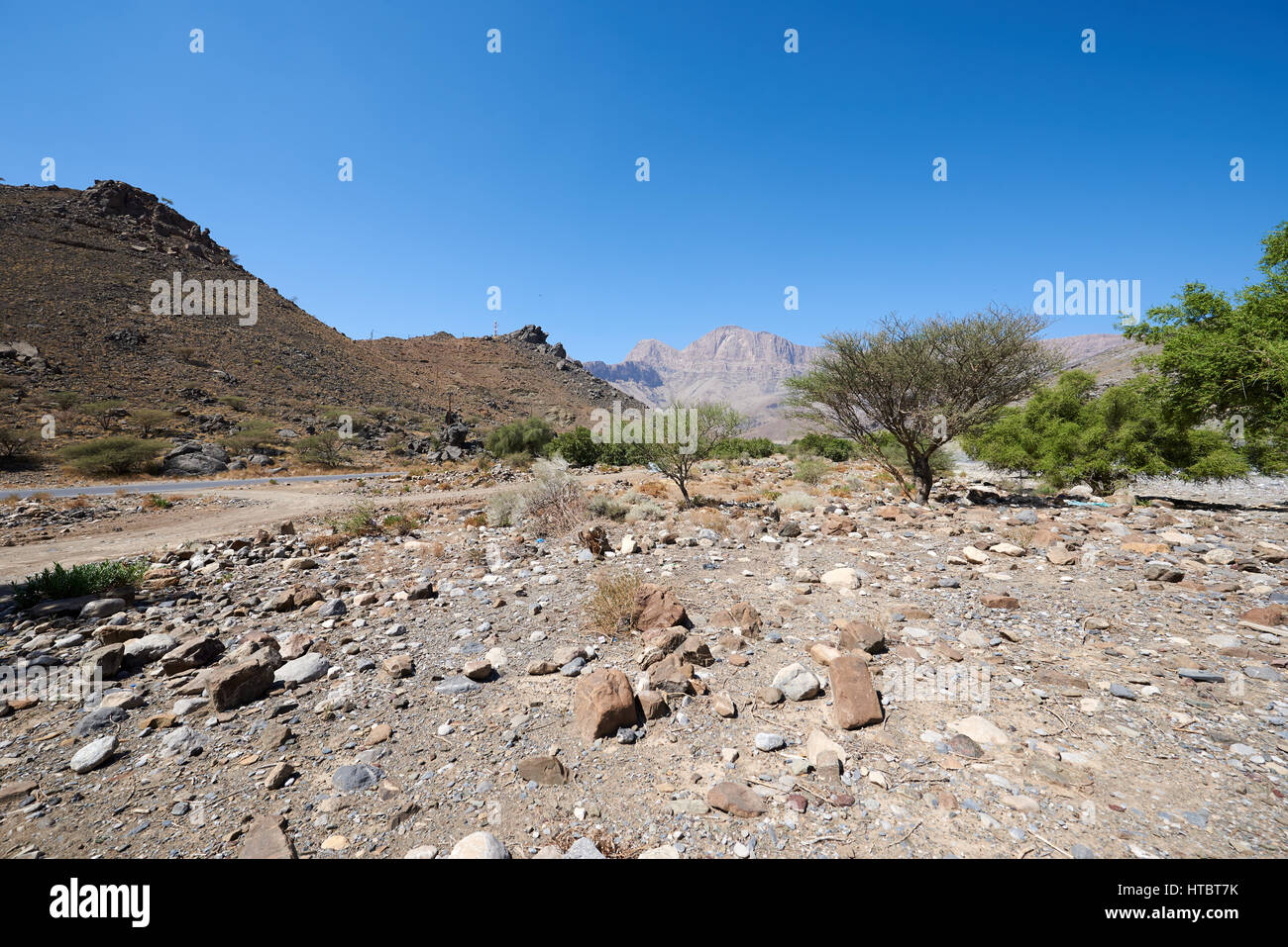 Wadi a dry river bed oman hi-res stock photography and images - Alamy