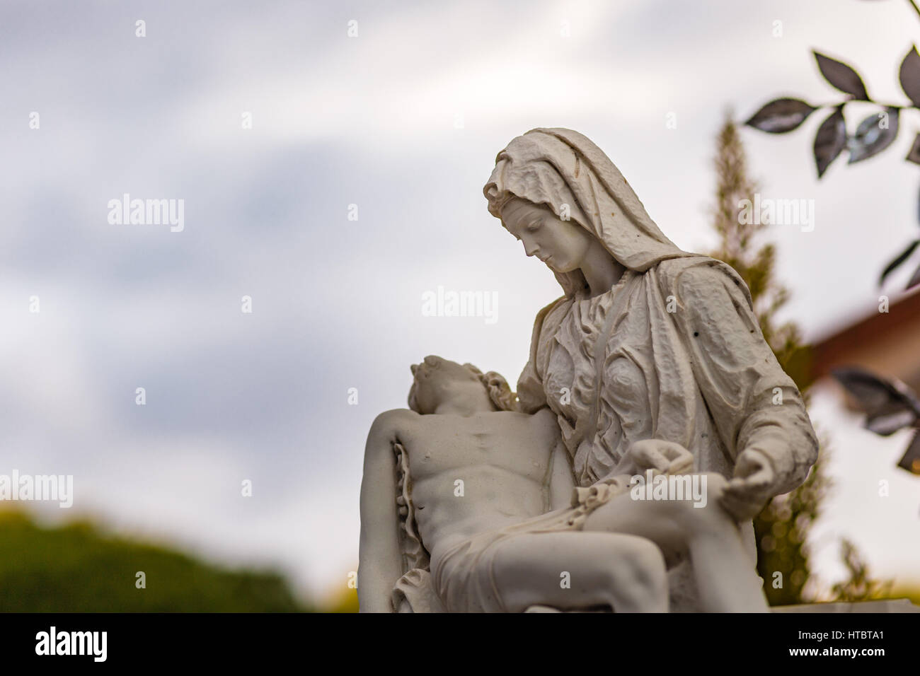 Jesus Christ down from the cross in the lap of the Blessed Virgin Mary ...