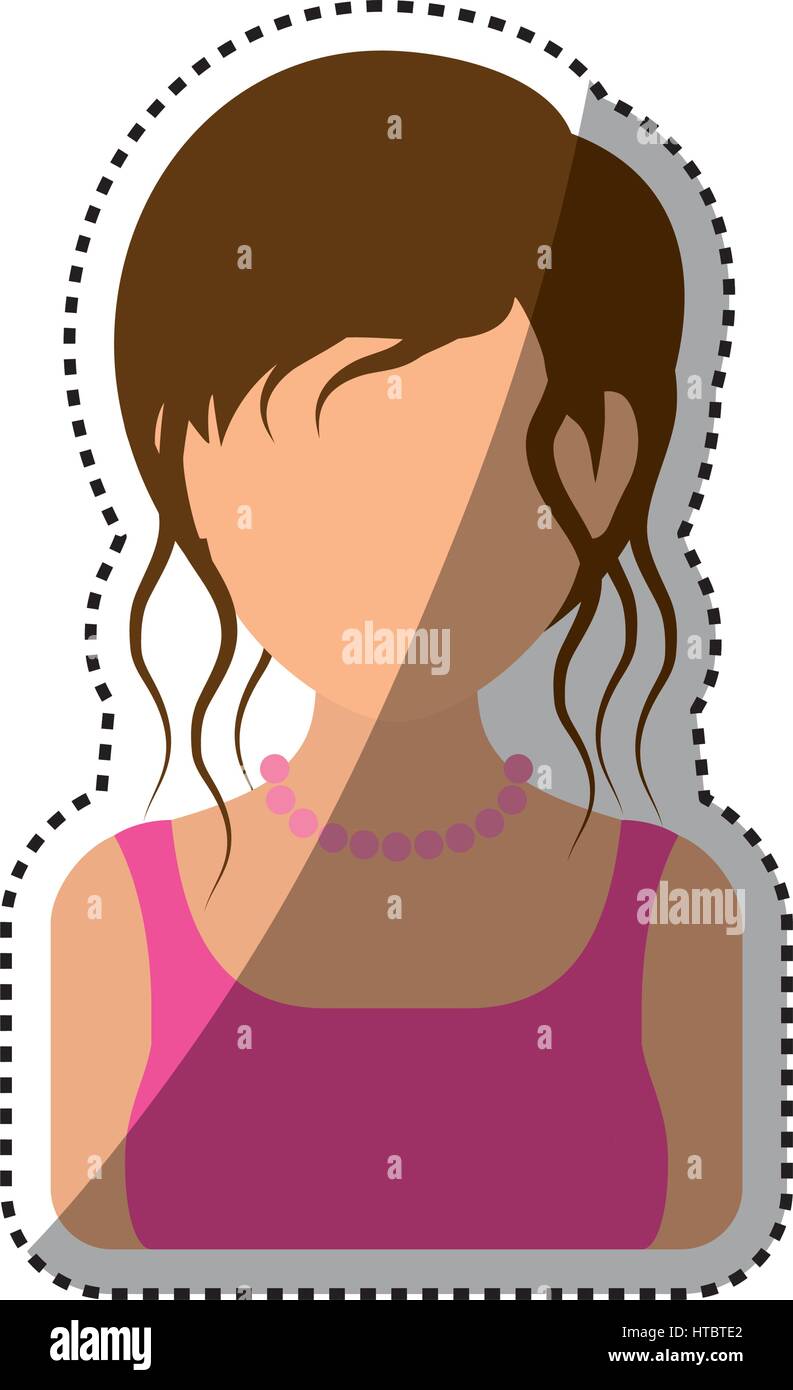 Women faceless profile Stock Vector Image & Art - Alamy