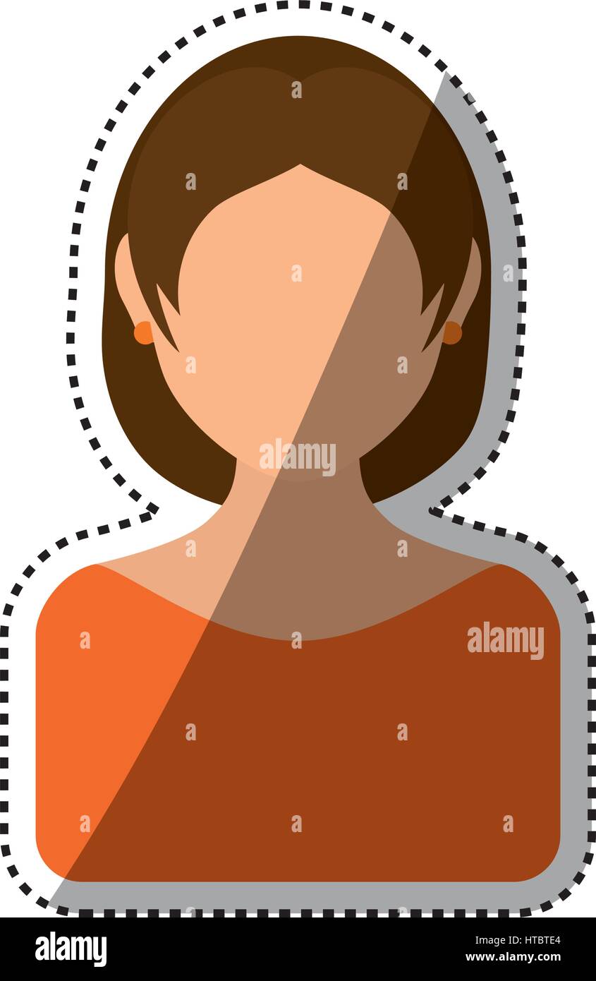 Women faceless profile Stock Vector Image & Art - Alamy