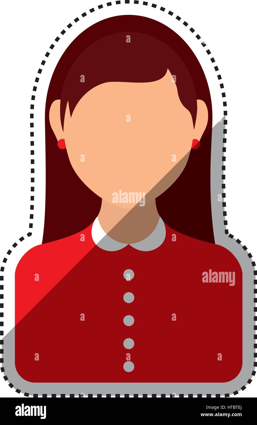 Women faceless profile Stock Vector Image & Art - Alamy