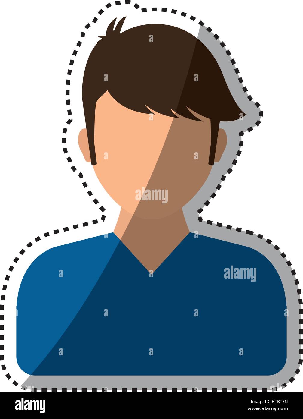 Men faceless profile Stock Vector Image & Art - Alamy