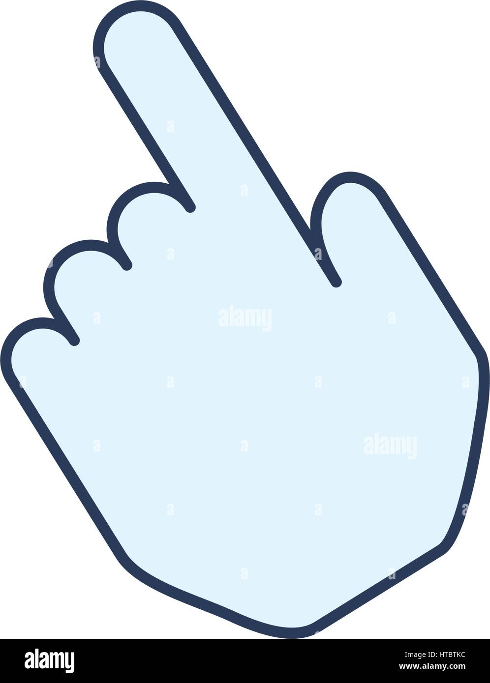 Hand click symbol Stock Vector Image & Art - Alamy