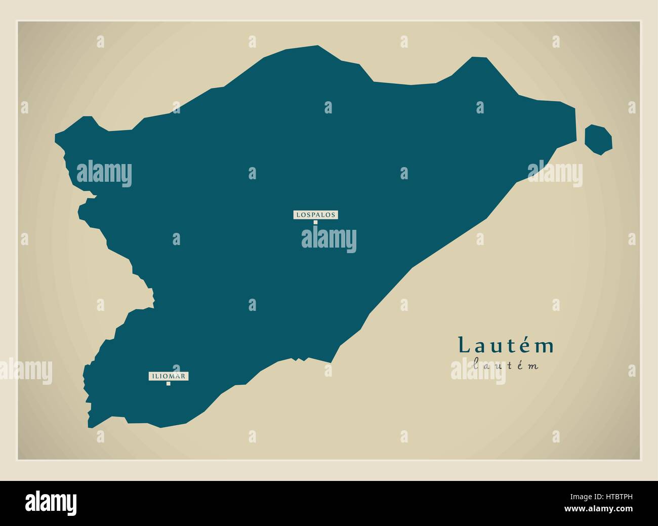 Modern Map - Lautem TL illustration silhouette Stock Vector Image & Art ...