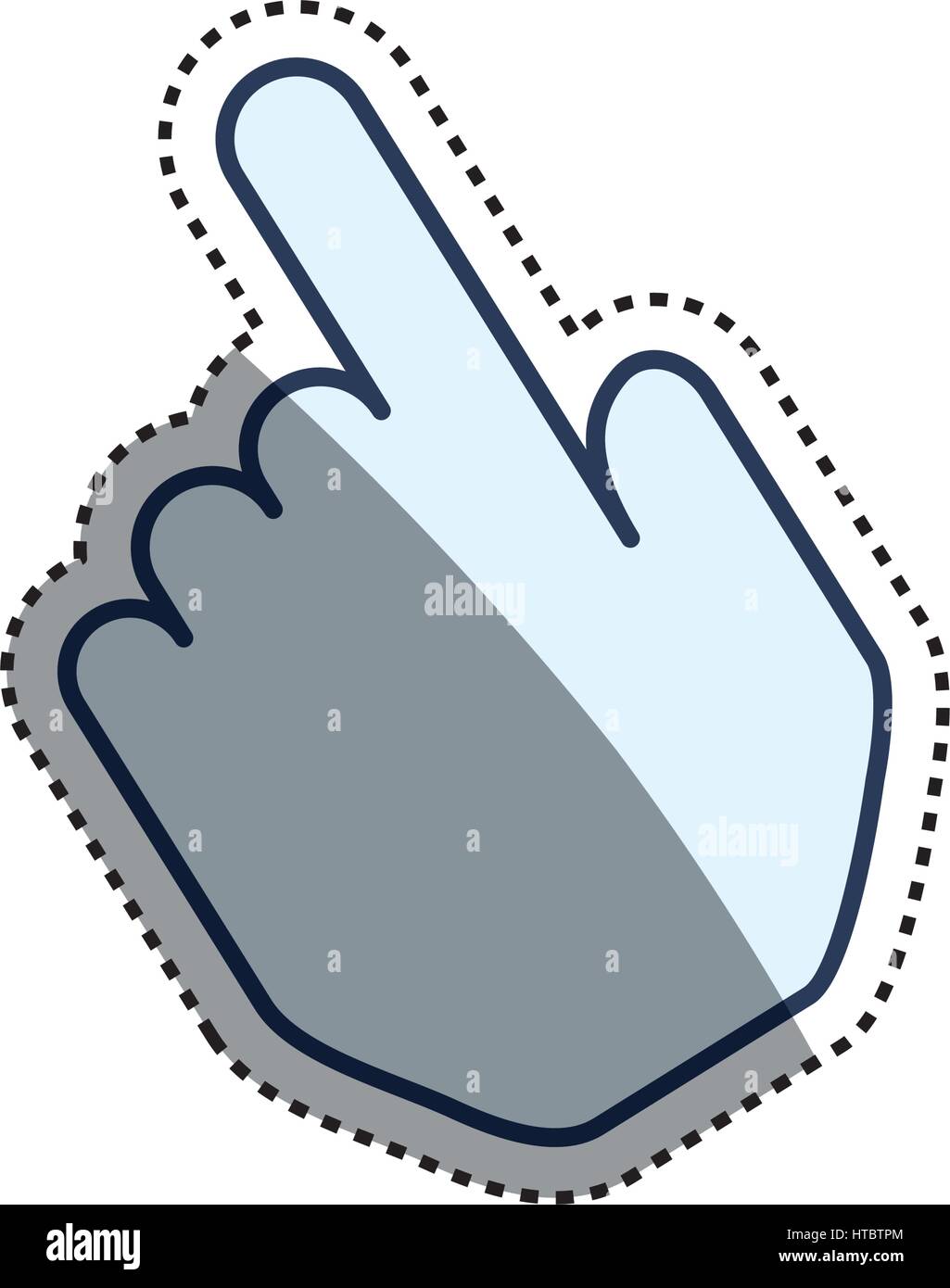 Hand click symbol Stock Vector Image & Art - Alamy