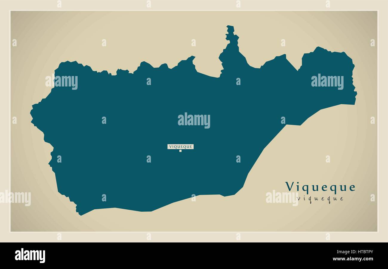 Modern Map - Viqueque TL illustration silhouette Stock Vector Image ...