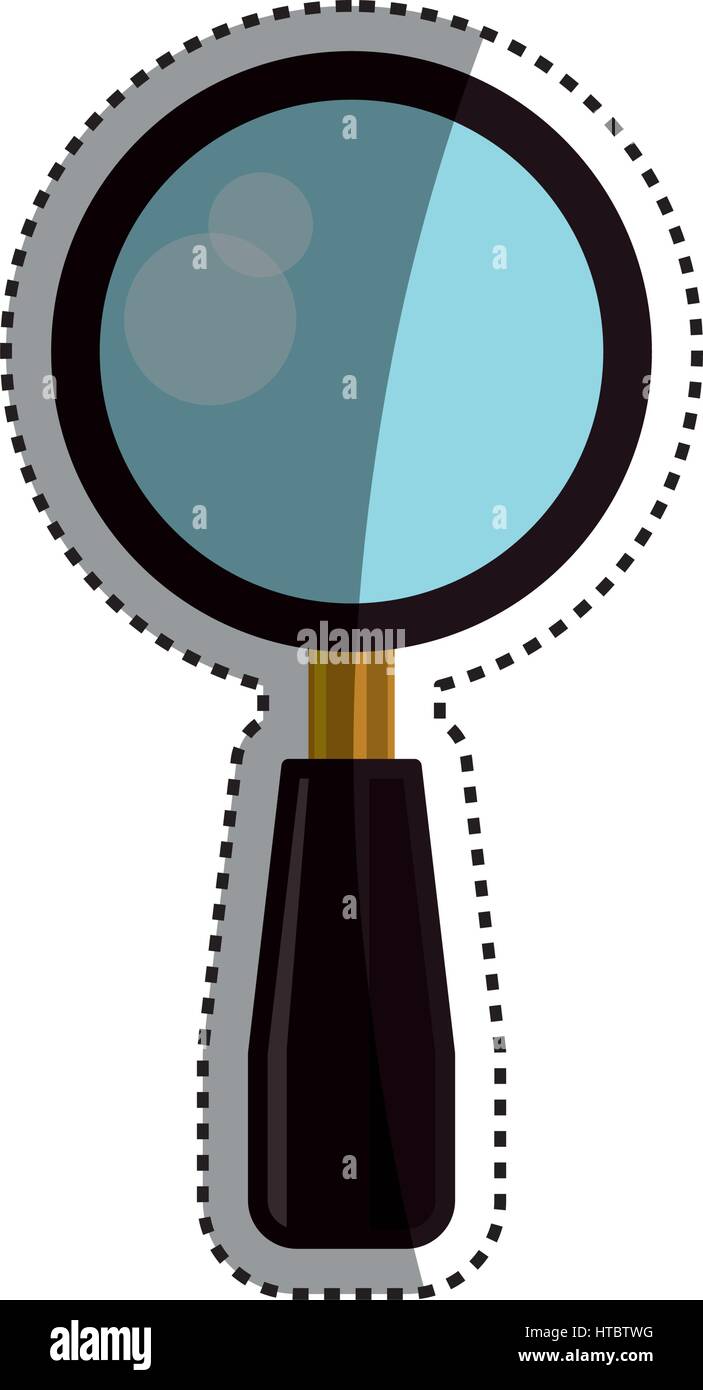 Magnifying glass lupe Stock Vector Image & Art - Alamy