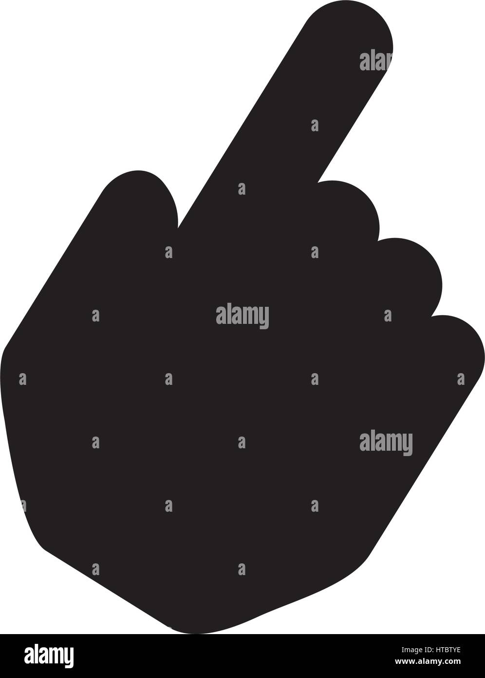 Hand click symbol Stock Vector Image & Art - Alamy