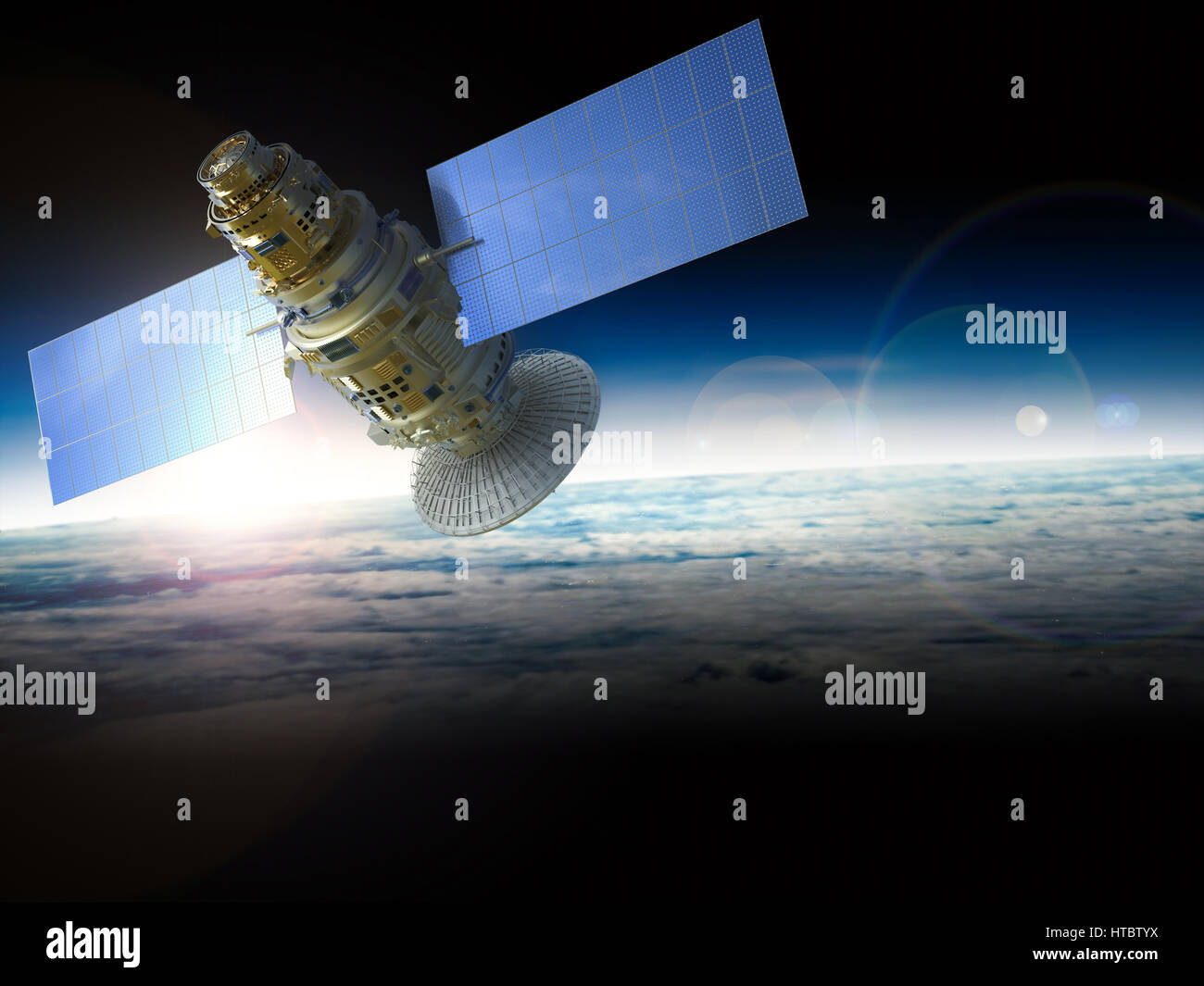 Satellite view in 3d hi-res stock photography and images - Alamy
