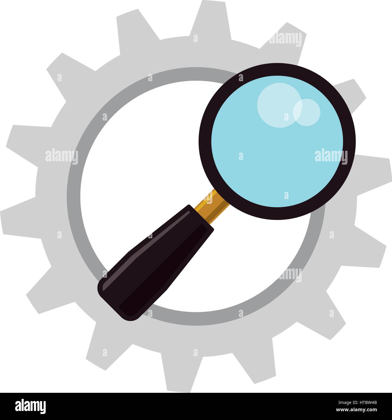 Magnifying glass lupe Stock Vector Image & Art - Alamy