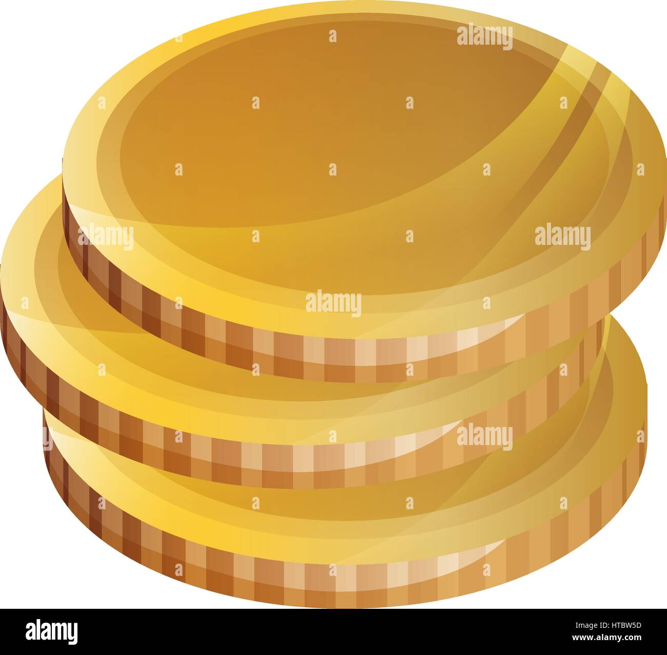 Blank coins isolated Stock Vector Image & Art - Alamy