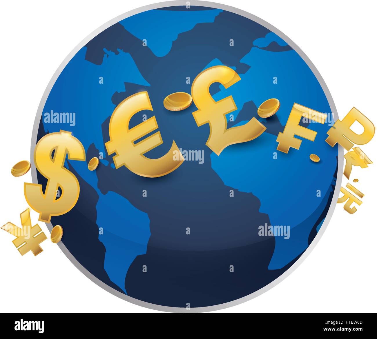 Money of world Stock Vector Image & Art - Alamy