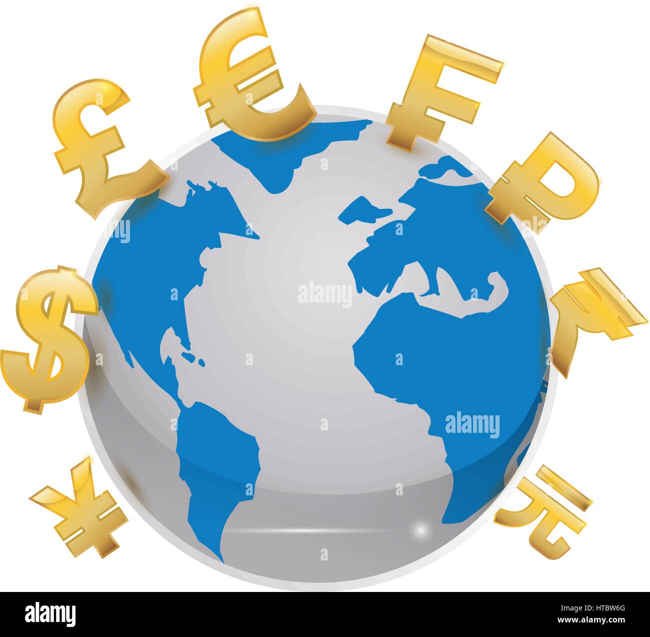 Money of world Stock Vector Image & Art - Alamy