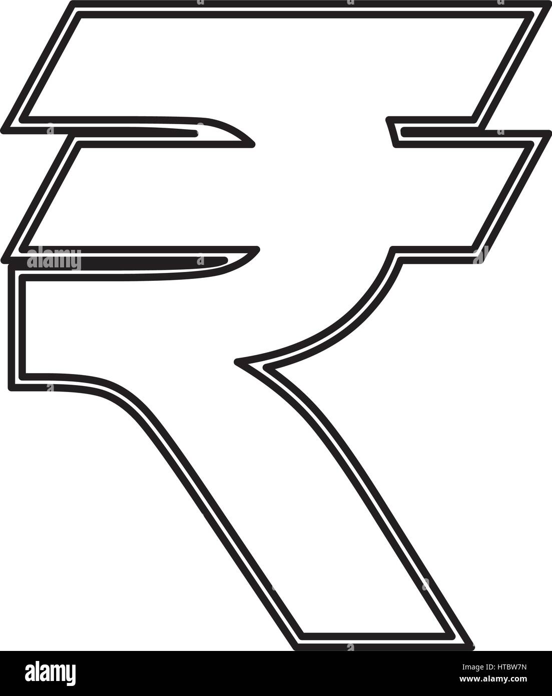 Indian rupee currency note sign Stock Vector Images - Alamy