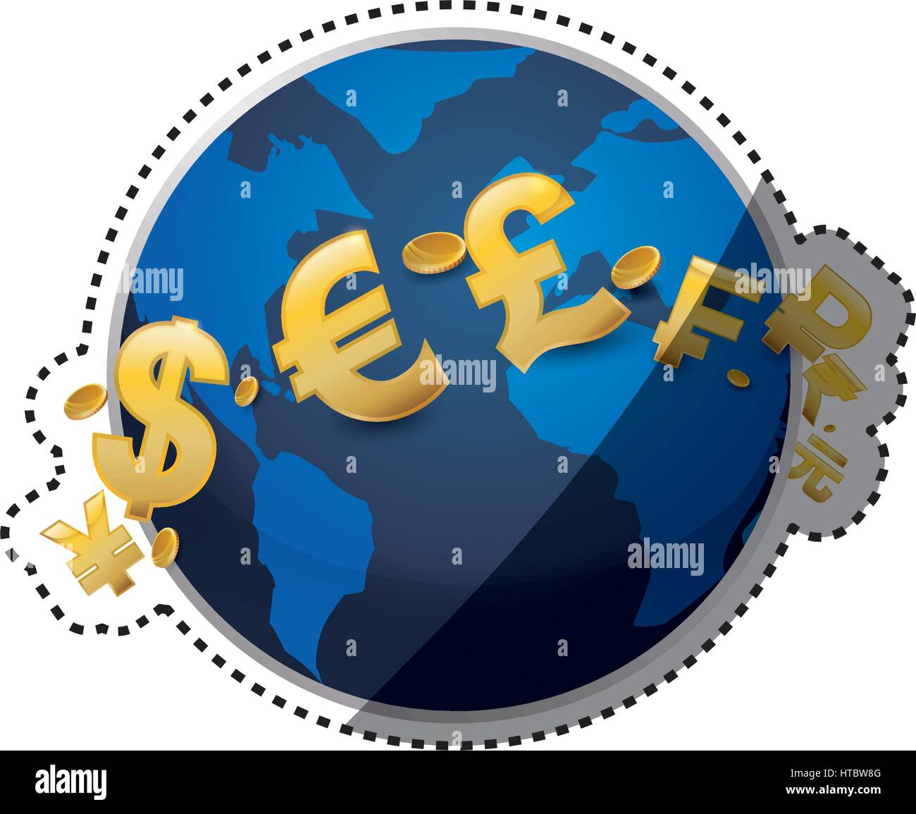Money of world Stock Vector Image & Art - Alamy