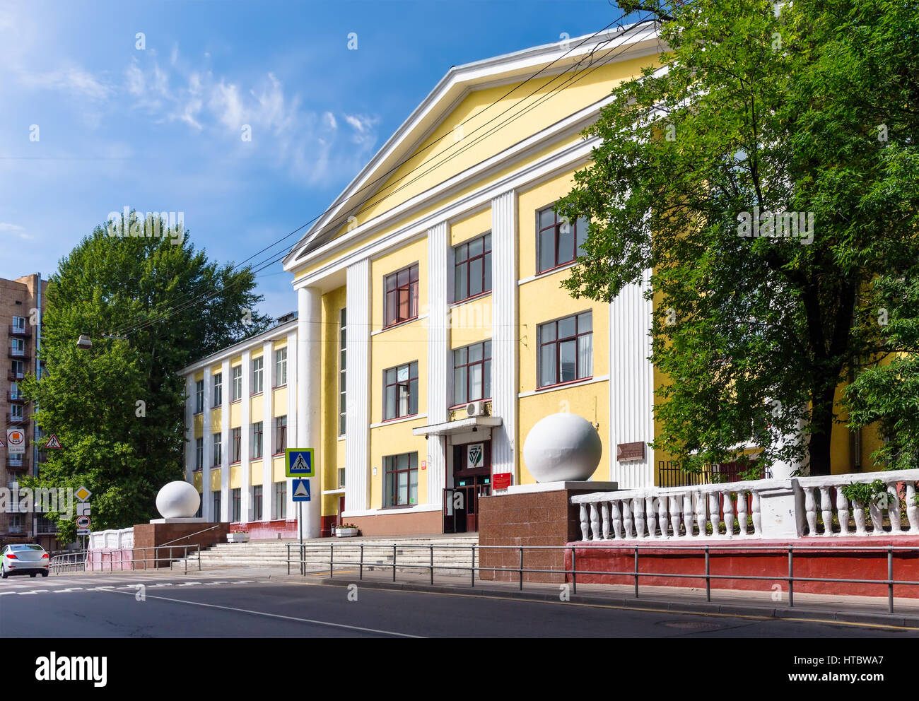 The main building of Moscow State University of Land Management in ...
