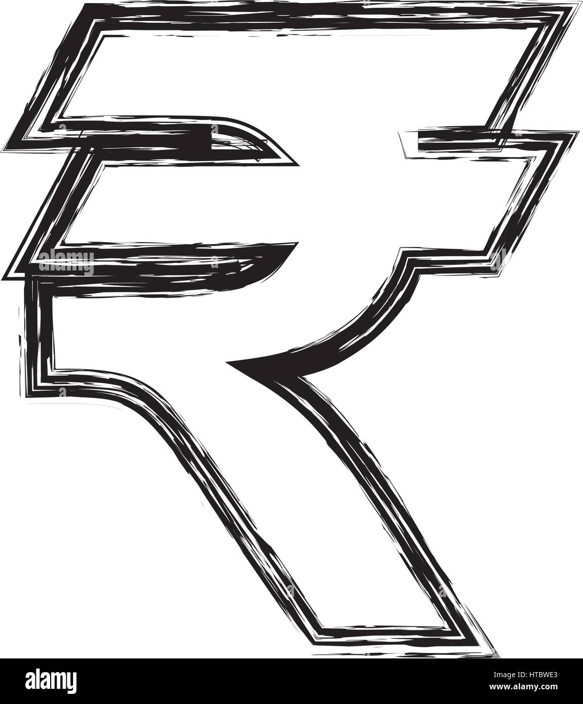 Indian rupee currency note sign Stock Vector Images - Alamy