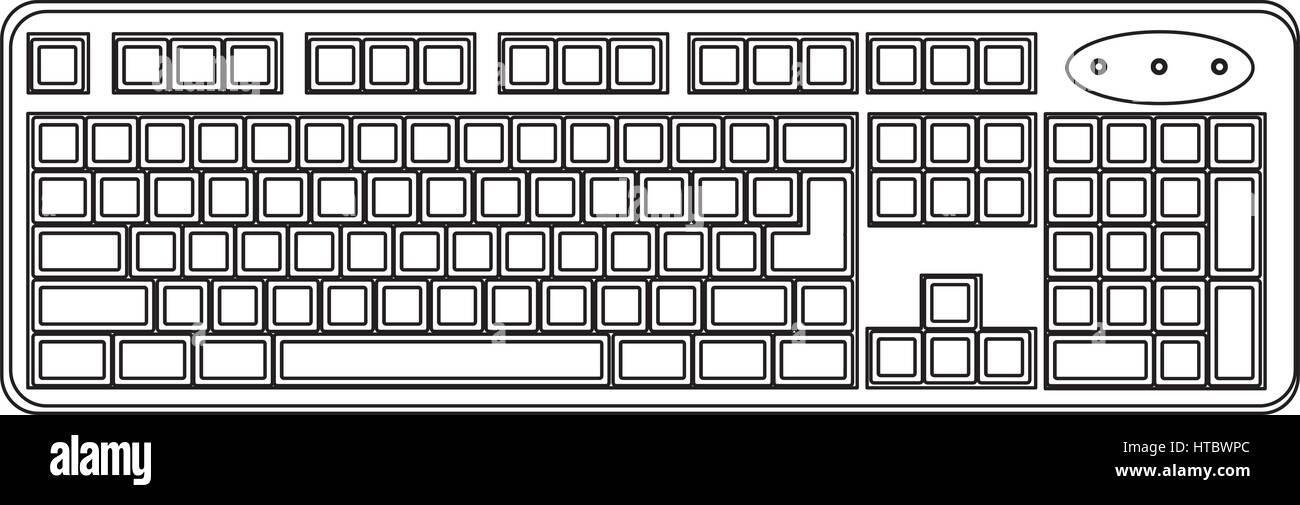 figure computer keyboard icon, vector illustraction design Stock Vector ...