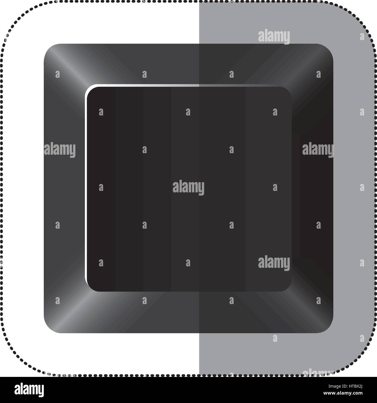 black button of computer keyboard, vector illustraction design Stock ...