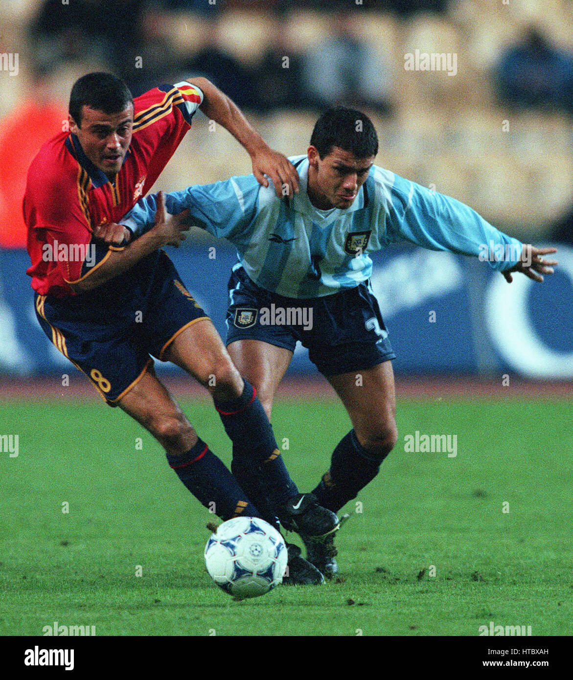 LUIS ENRIQUE & NELSON VIVAS SPAIN V ARGENTINA 17 November 1999 Stock ...