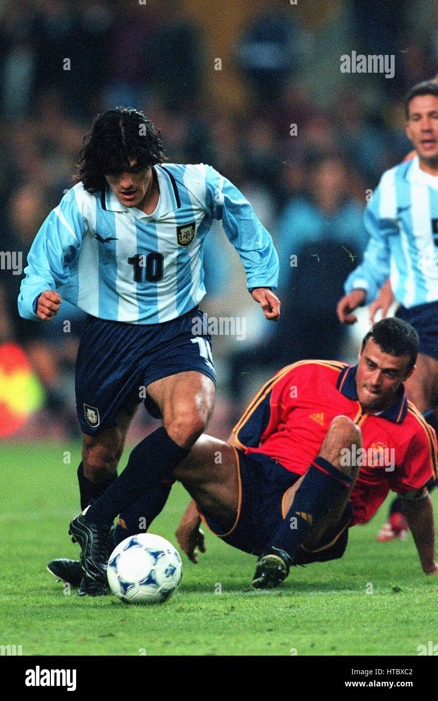 ARIEL ORTEGA & LUIS ENRIQUE SPAIN V ARGENTINA 17 November 1999 Stock ...