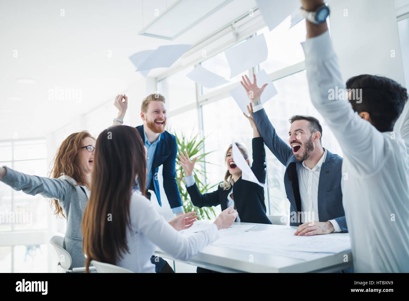 Succesful enterprenours and business people achieving goals Stock Photo ...