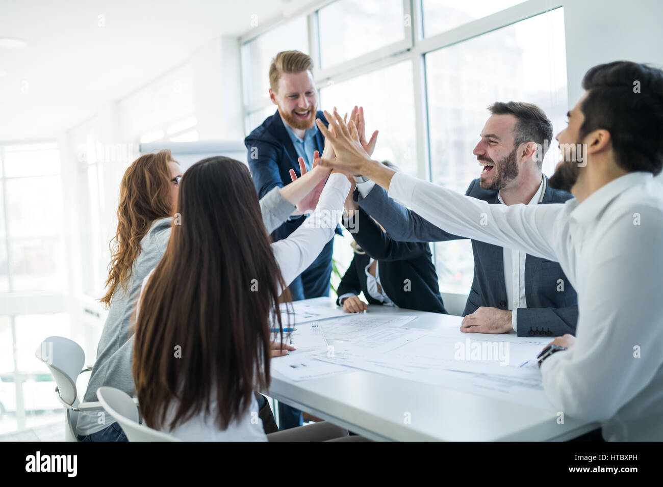 Succesful enterprenours and business people achieving goals Stock Photo ...