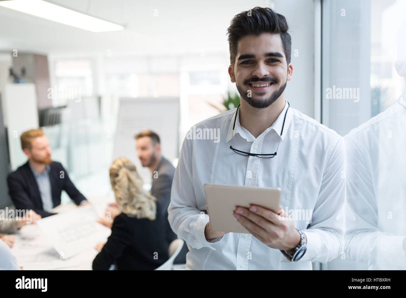 Indian male office worker hi-res stock photography and images - Alamy