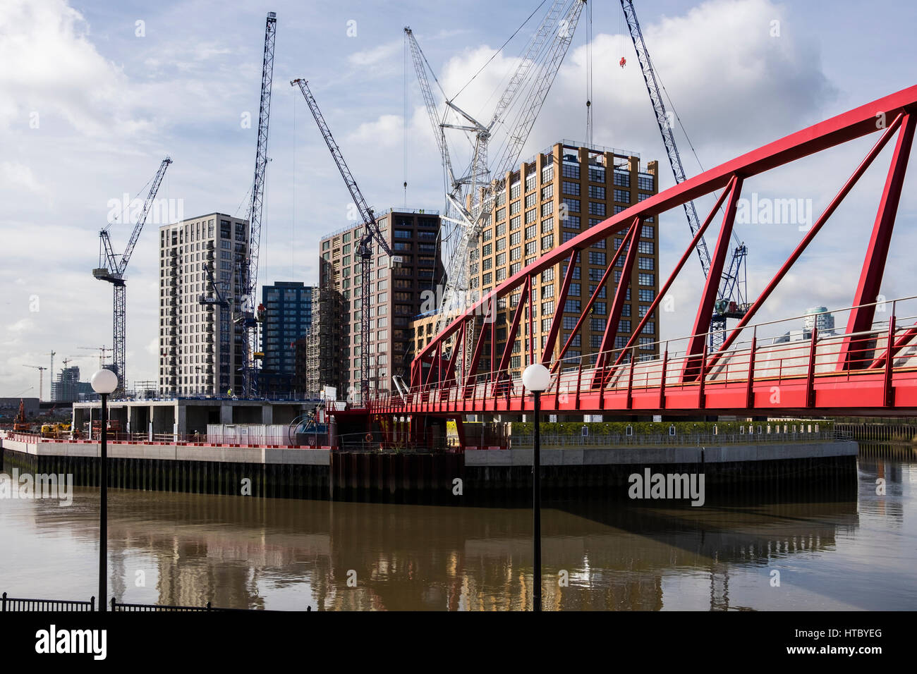 London City Island modern development, Canning Town, London, England, U ...