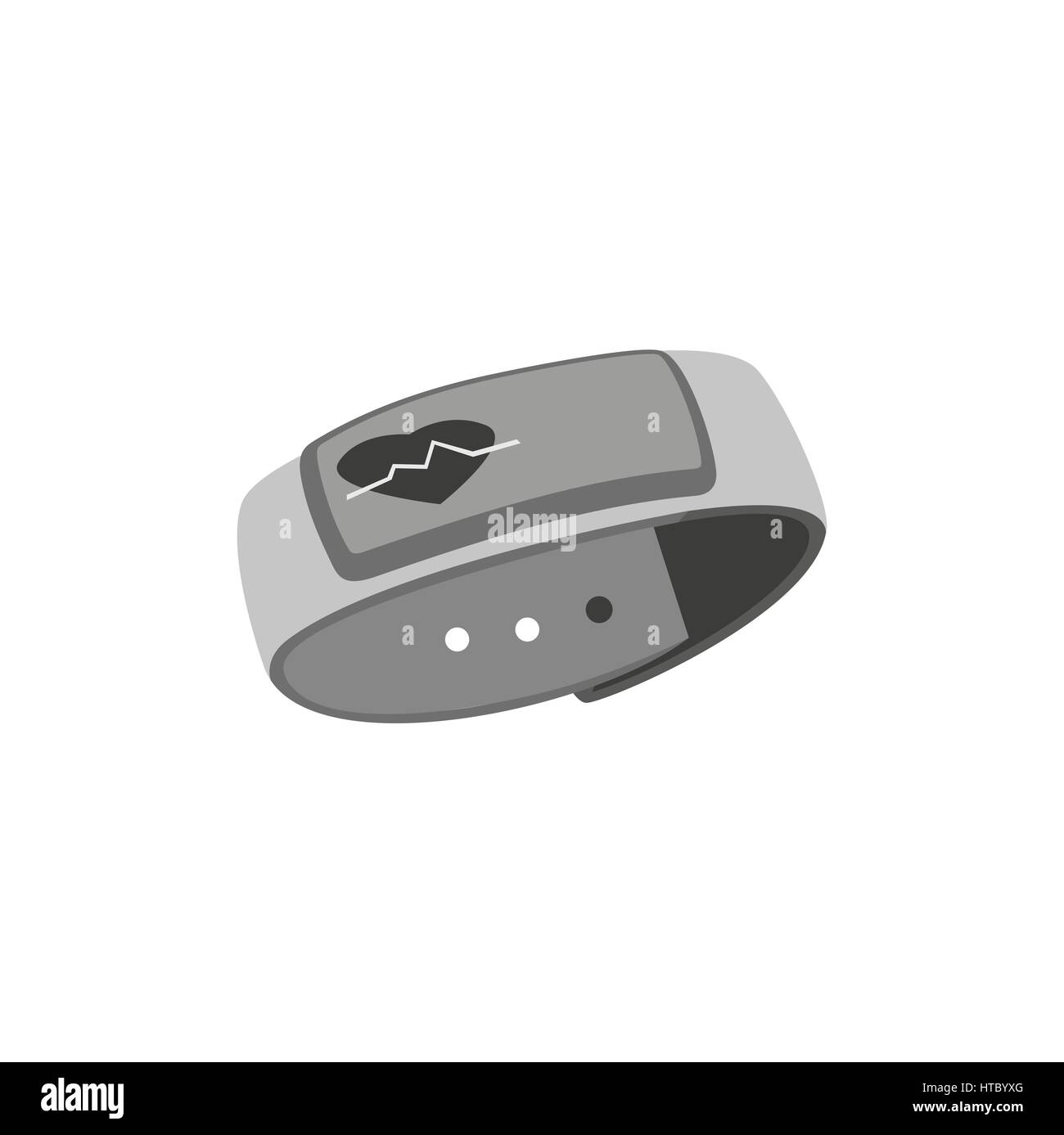 Heart rate bracelet icon Stock Vector Images - Alamy