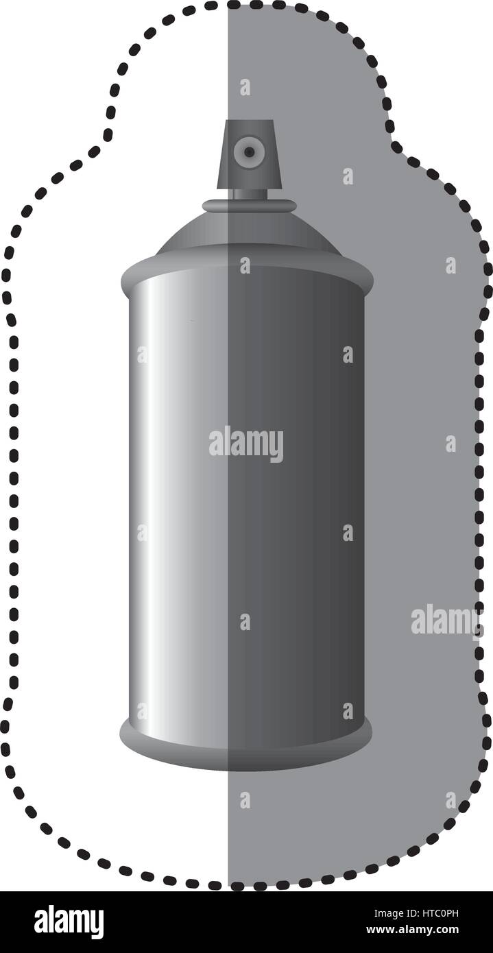 sticker gray aerosol spray metal 3D bottle can Stock Vector Image & Art ...