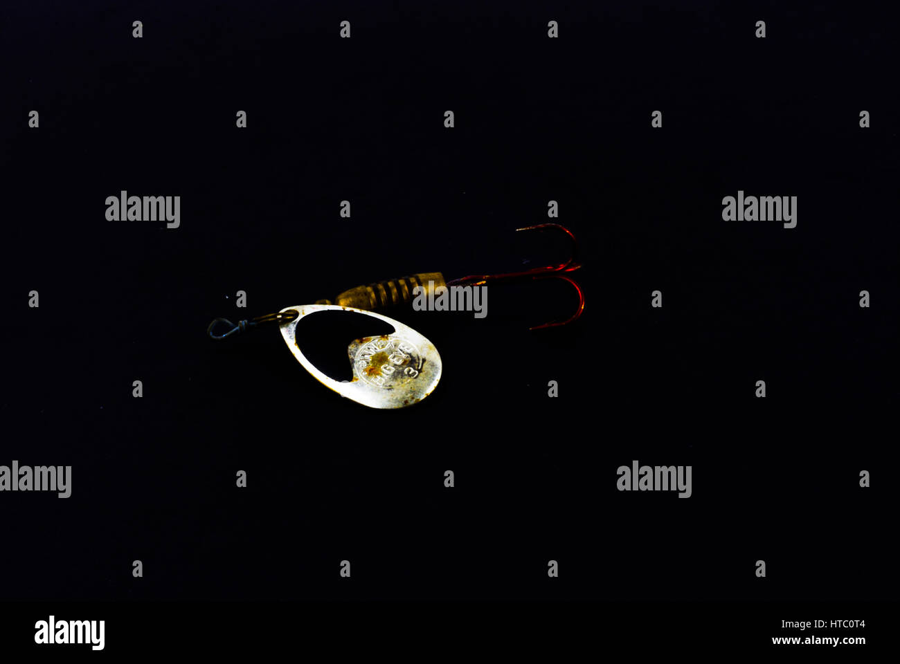 An exhibition of pirated copies of fishing metal spoon baits. Bait for ...