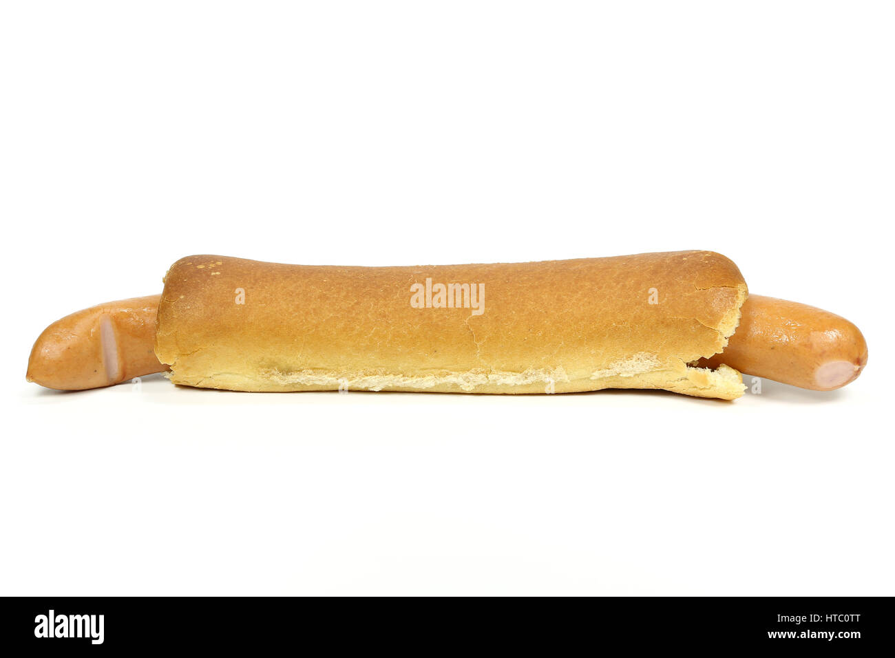 hot dog isolated on white background Stock Photo - Alamy