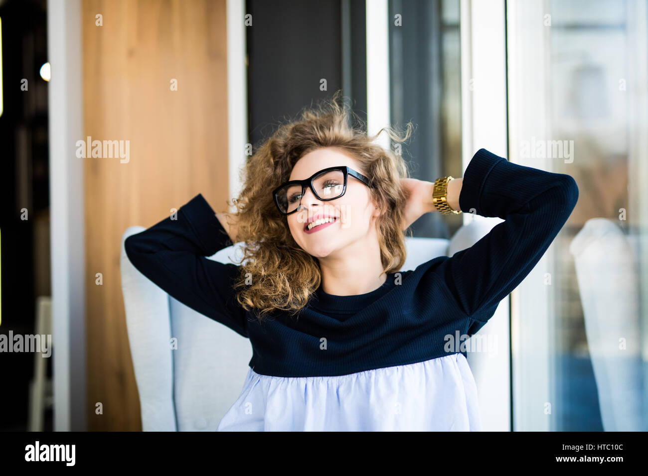 Relaxing girl laid back hi-res stock photography and images - Alamy