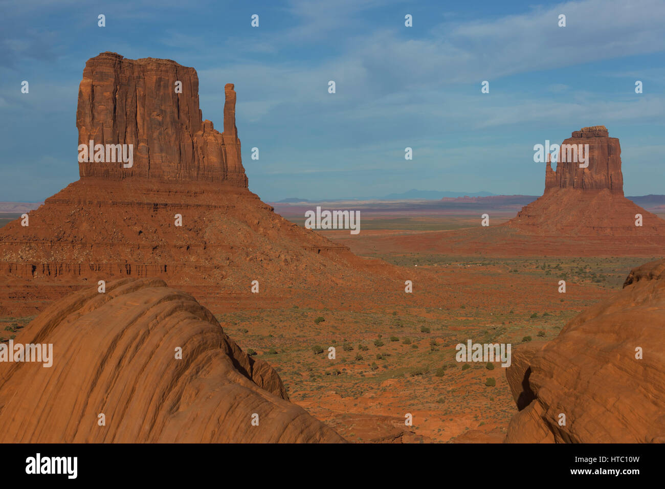 West Mitten Butte and East Mitten Butte, Monument Valley Navajo Tribal ...