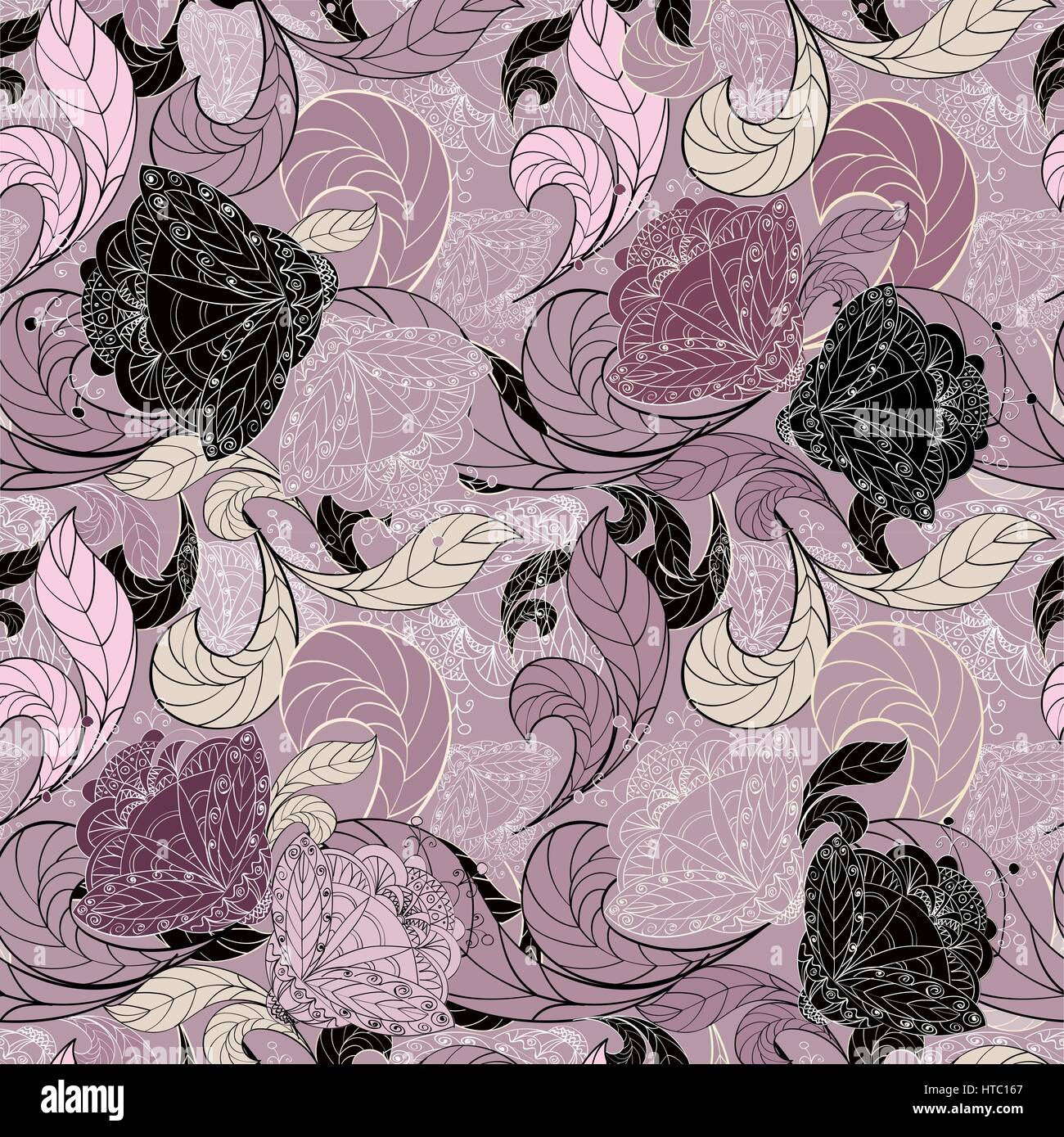 Floral seamless pattern. Flower background. Flourish garden texture ...
