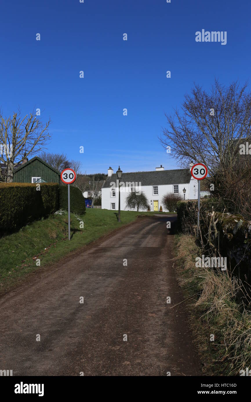 Village of Fowlis Wester Perthshire Scotland March 2017 Stock Photo - Alamy