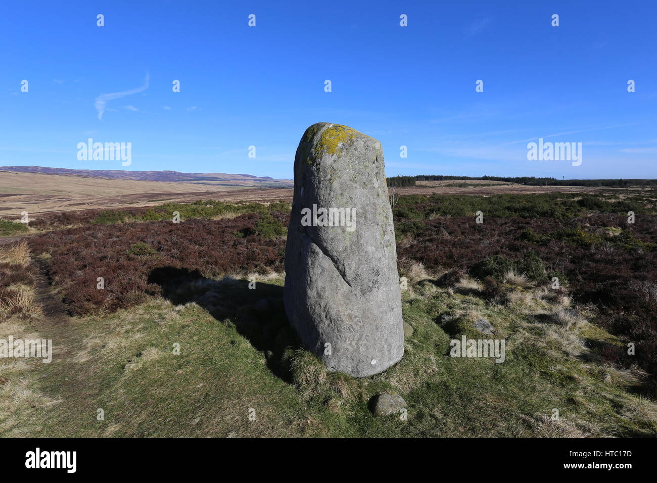 Fowlis Wester standing stone Perthshire Scotland March 2017 Stock Photo ...