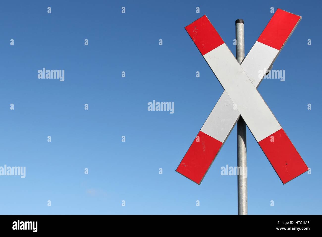 German road sign: give priority to rail transport Stock Photo - Alamy