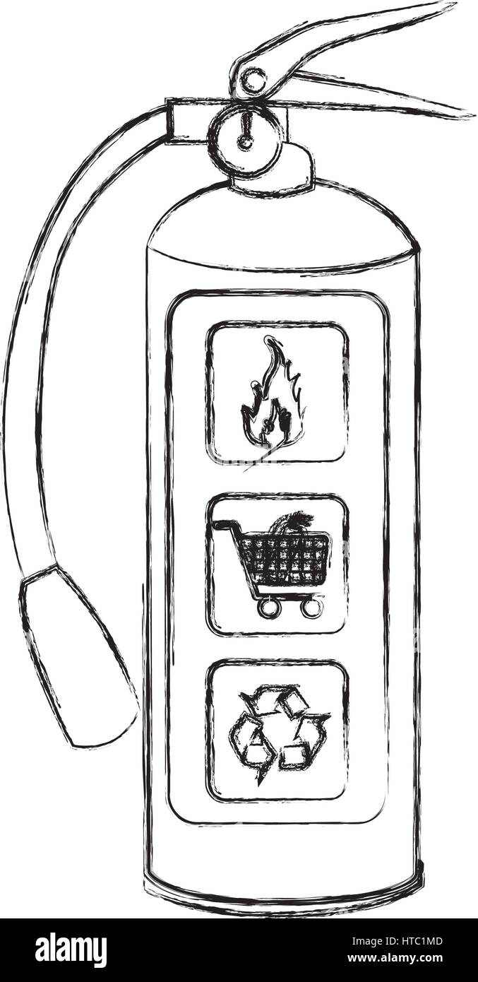 Fire Extinguisher Drawing