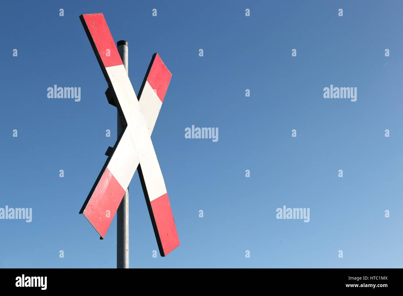 German road sign: give priority to rail transport Stock Photo - Alamy