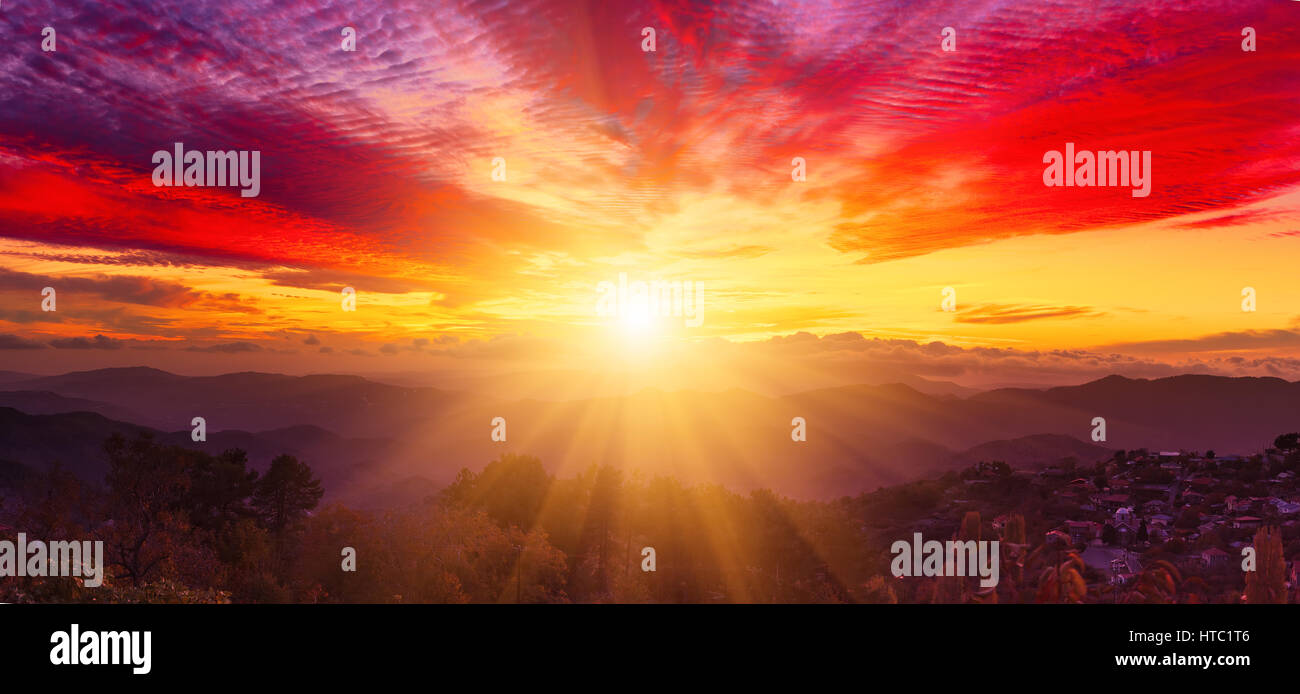 Amazing mountain landscape Stock Photo - Alamy