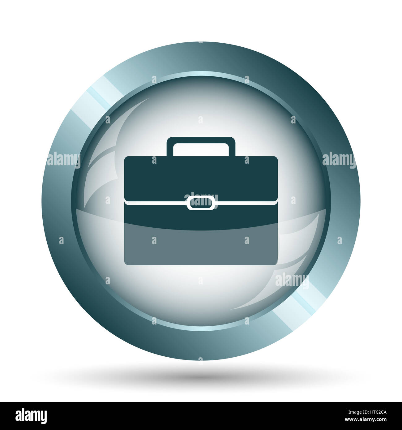 Briefcase icon. Internet button on white background Stock Photo - Alamy