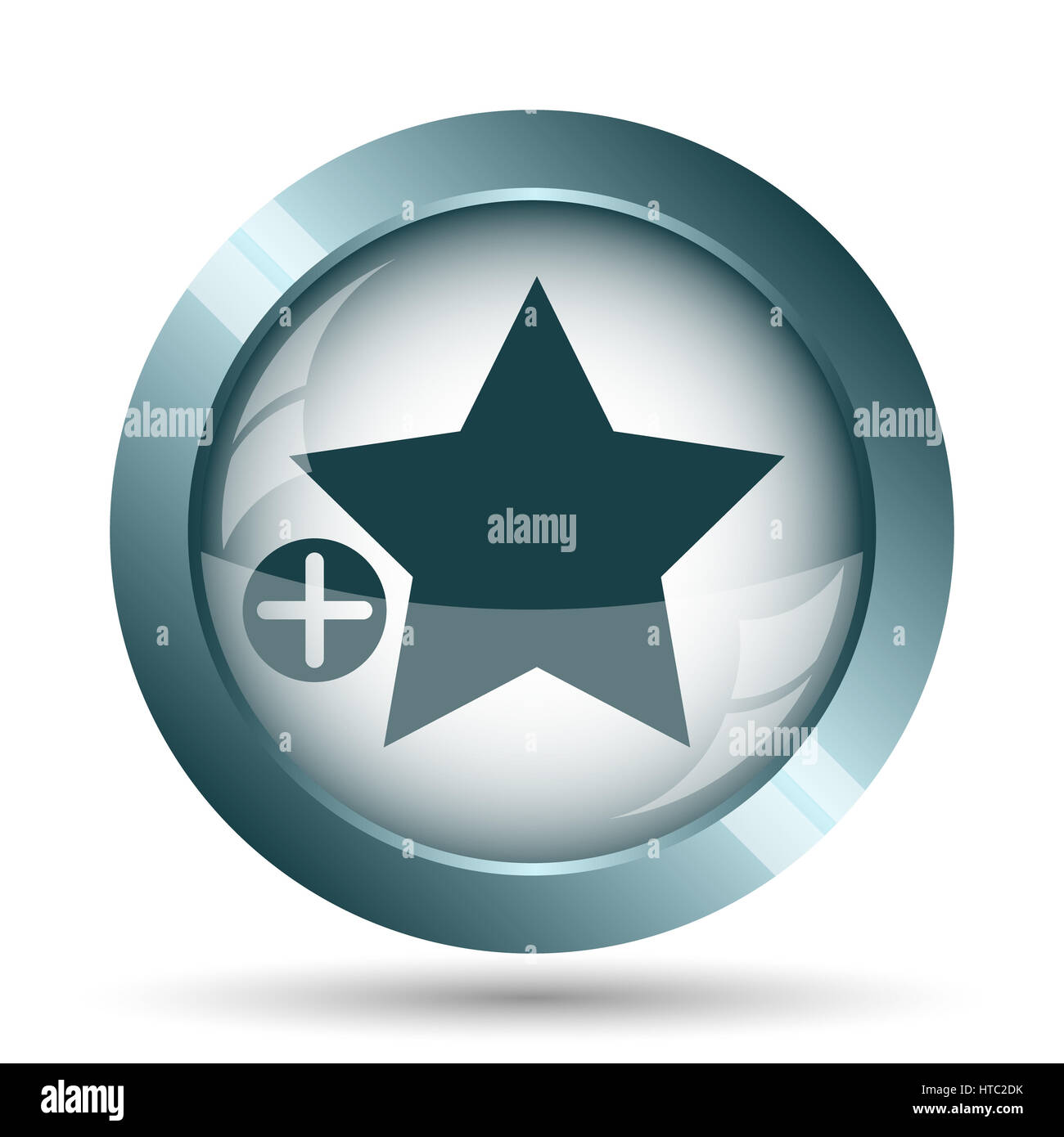 Add to favorites icon. Internet button on white background Stock Photo ...