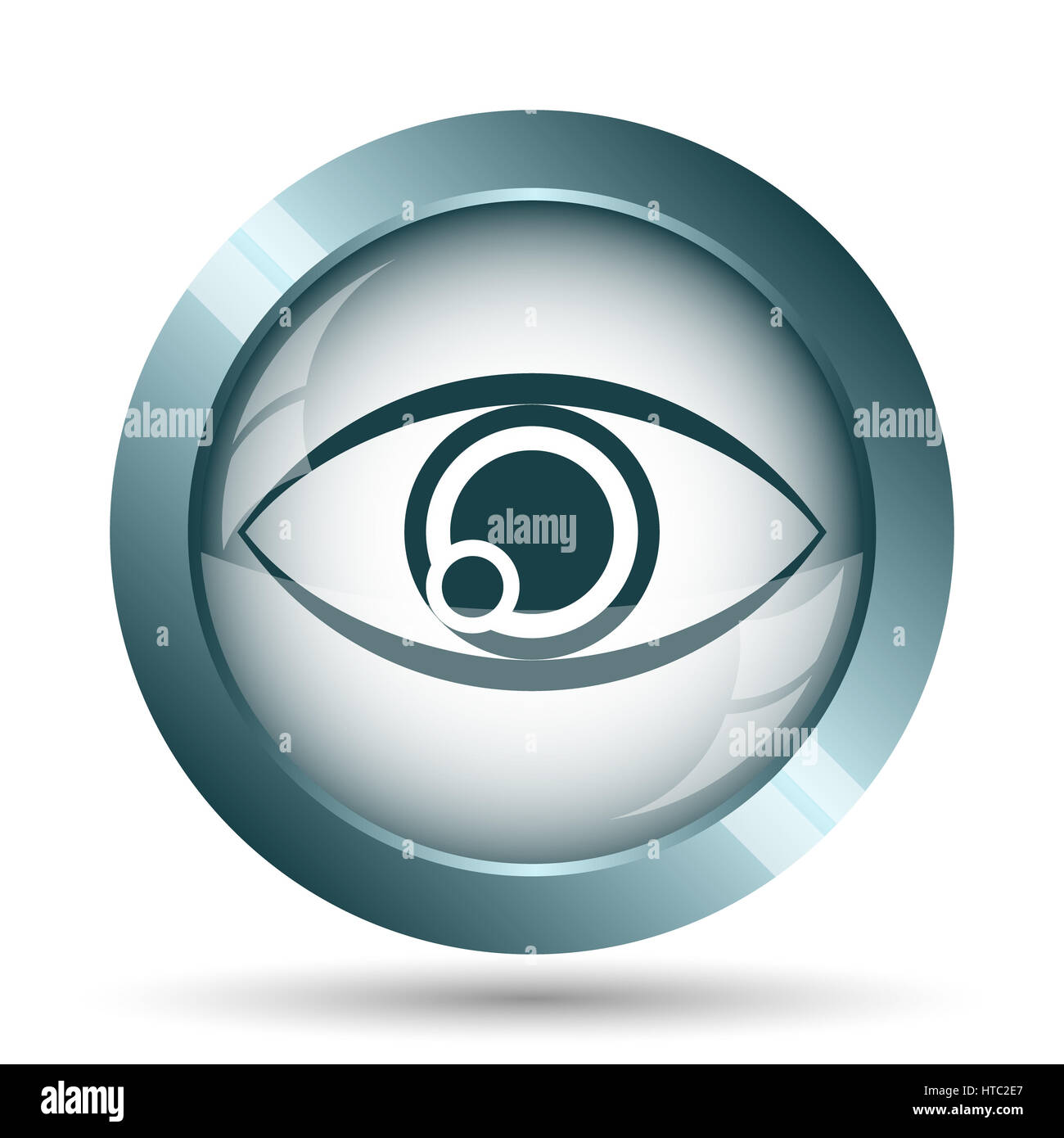 Eye icon. Internet button on white background Stock Photo - Alamy